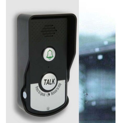 Interphone sans fil, sonnette vocale longue Distance, étanche IP54 ...