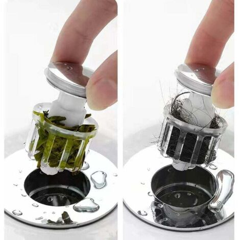 Bouchon Lavabo Salle de Bain, Clapet Bonde Lavabo, Pop Up Filtre ...