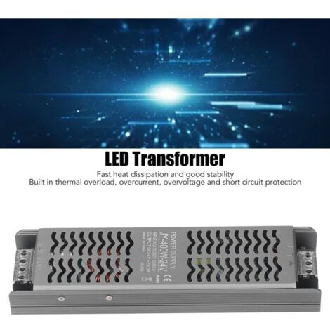 Driver LED 400W DC 24V Protection IP20 Dissipation Rapide de la Chaleur ...