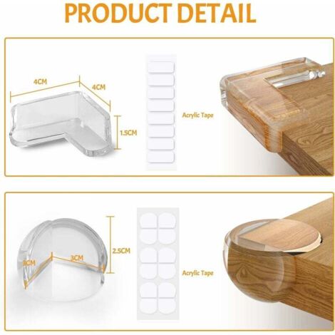 Coin de Table Protection Bébé, 28 Pièces Protections D'angles et ...