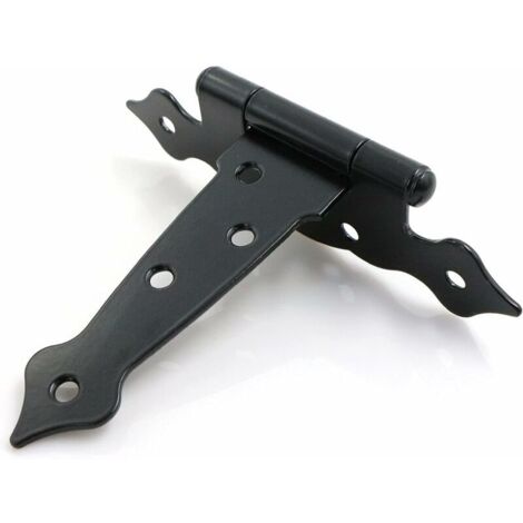 2 Ensembles Charnières de porte lourdes Charnières décoratives en fer ...