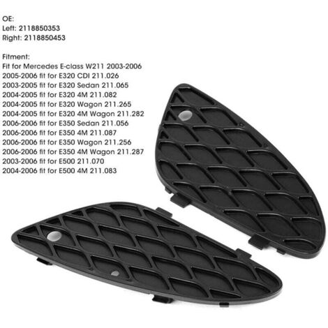 Grille de Pare-chocs, Couverture de Pare-chocs Avant, Paire de Grilles ...