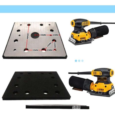 Tampon de Ponçage carré avec Plaque en Aluminium à 8 Trous et 4 Yeux ...