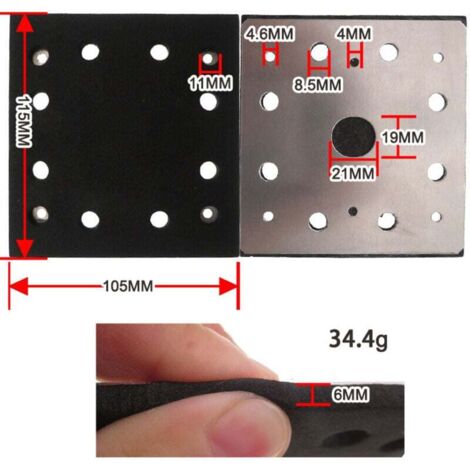 Tampon de Ponçage carré avec Plaque en Aluminium à 8 Trous et 4 Yeux ...