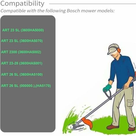 Bobine pour BOSCH, 6+2 bobines de rechange en nylon F016800569/F016800385, bobine pour Bosch ...