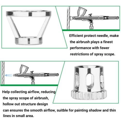 5pcs Universal air Brush Needle cap remplacement pour différents effets ...