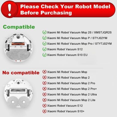 4 HEPA Filtre Accessoires de Rechange pour Xiaomi Mi Robot Vacuum Mop ...