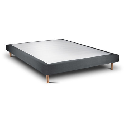 Sommier Rigide 15 Milano Anthacite Pieds Conique 105x190