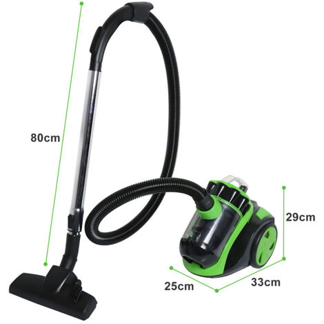 TolleTour Beutelloser 899W Bodenstaubsauger mit Multi-Zyklon und HEPA ...