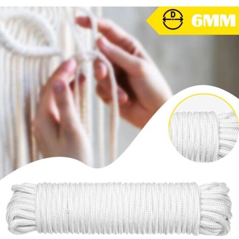 20M Corde pour Drapeau,Corde d'escalade,Corde en Nylon avec 4 Crochets ...