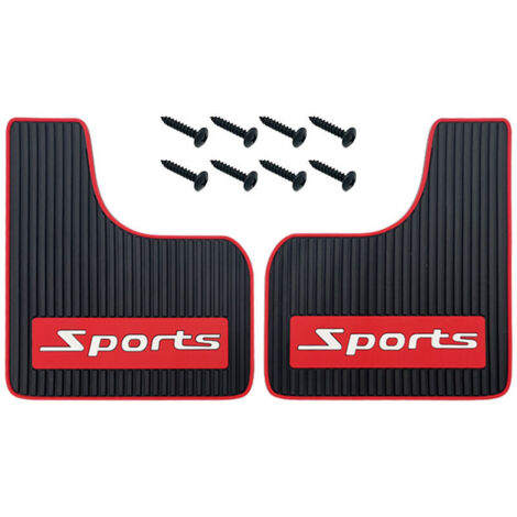2 Pieces Car Mudguard Universal Rubber Mudguard Soft Crash-Free Front ...