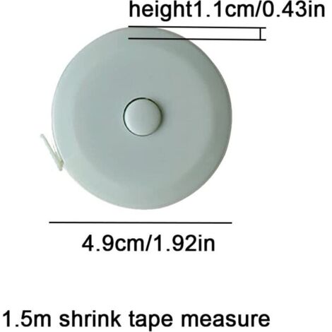 3 Piece Tape Measure, 150cm/59in Retractable Body Tape Measure ...