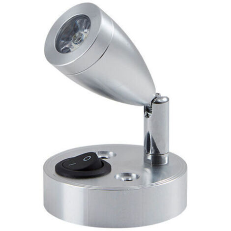 (1 Pièce)12V LED Spot Liseuse Interrupteur Réglable Lumière Chaude Pour ...