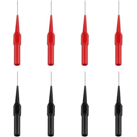 YMYNY 8pcs Test Probe, Stainless Steel Multimeter Test Leads, Test ...