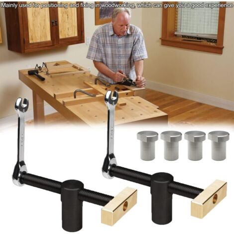 YMYNY Set of 2 Carpenter Table Vice Clamps, Quick Workbench Clamps ...