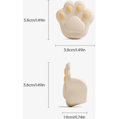 2PCS Protection Coin Bebe,Protection Coin de Table,Forme de Patte de ...