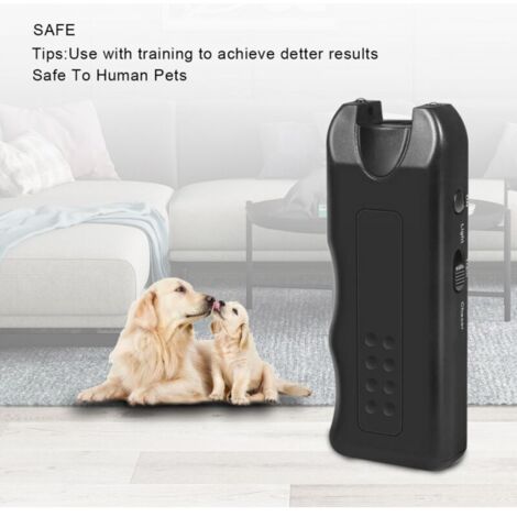 Répulsif à ultrasons pour chien Pet Dog Trainer Lampe de poche LED