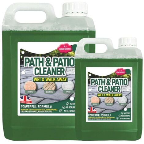 2 x 2.5 Litre Path & Patio Cleaner Fluid Staining Remover Cleaning Solution