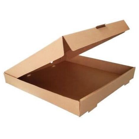 100 x 14" BROWN Plain Pizza Boxes