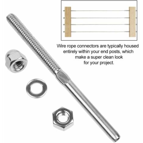 Sollbry 10 Stück Kabelspanner mit Gewinde, Edelstahl-Kabelsplitter ...