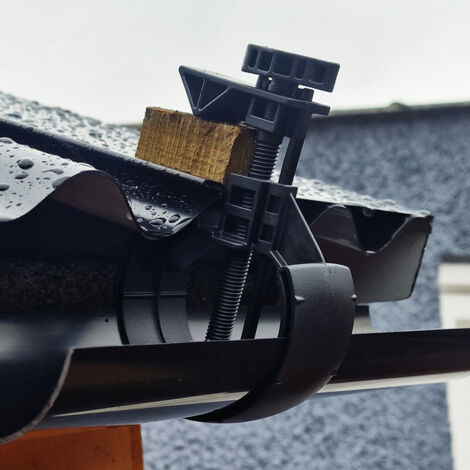 5 x White Mini Gutter Guttering Shed Bracket Clamp Adjustable - No ...