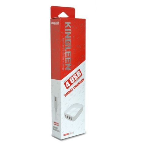 Kingleen Cargador 4 puertos USB 5V 2.4A