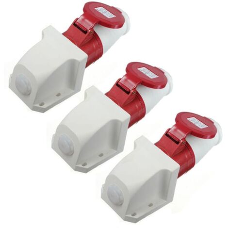 Presa trifase 16A a 5 poli, resistente alle intemperie IP44, 380-415V ...