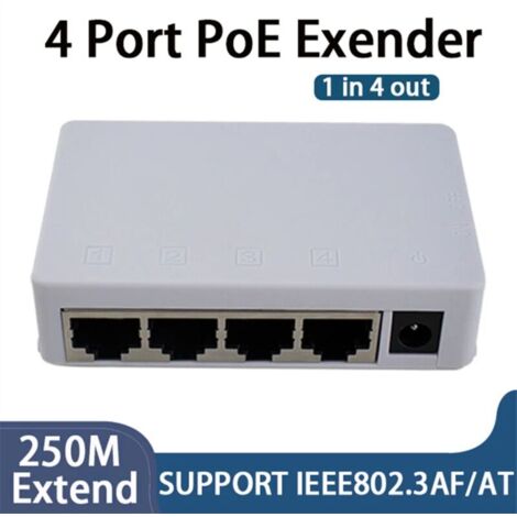 Ripetitore switch di rete IEEE802.3af/At Extender PoE a 4 porte 100 ...
