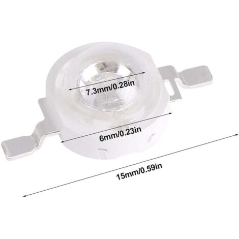 Ulisem 10 unidades de luces LED ultravioleta de 3 W UV395-400 Nm ...