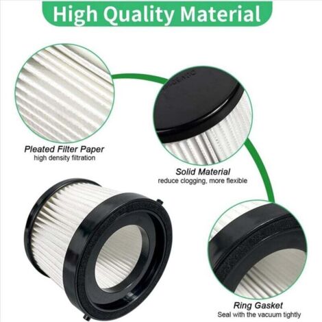 Pack de 4 filtros HEPA DCV5011H para aspiradora de mano inalámbrica ...
