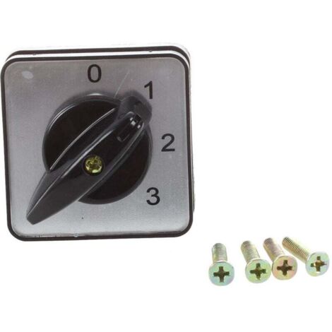 Interruptor giratorio de 4 posiciones, 660 V, 20 A, 6 terminales para ...