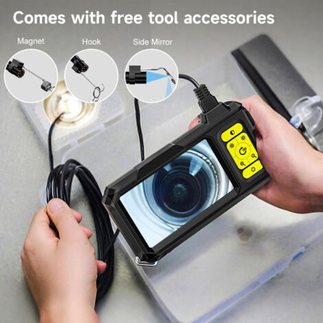 Vtizikl Endoscope HD 1080P avec 8 LEDs, Caméra d'Inspection 4,3" IP67 ...