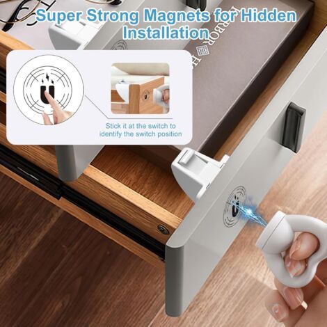 Magnetisches Kindersicherungsschloss, 8-fach magnetisches ...
