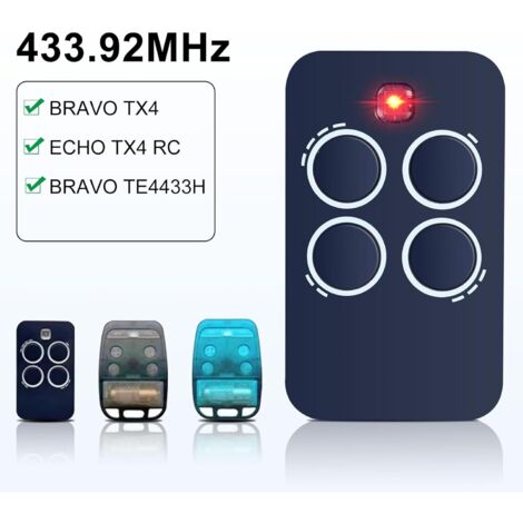 3er-Pack Genius 433,92 MHz 4-Kanal-Fernbedienungen, kompatibel mit ...