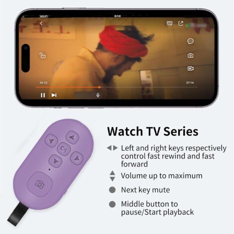 Control remoto Bluetooth para teléfonos móviles, modelo grande con ...