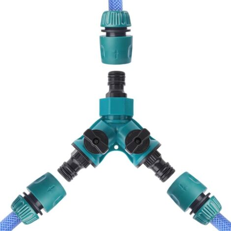 Conector rápido de 4 vías con interruptor, colector de válvulas de 3 ...