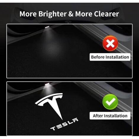 LED-Türbegrüßungslicht mit Autologo-Projektor für Tesla Model 3/Y/S/X ...