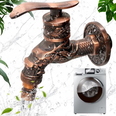 Rubinetto da parete per esterni, rubinetto da giardino nostalgico ...