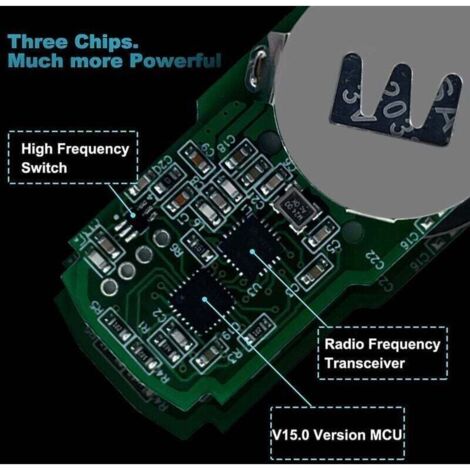 Telecomando per porta da garage con ripetitore da 433 MHz e 868 MHz