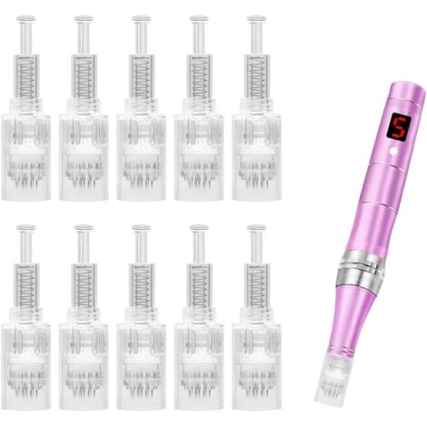 Microaghi, 10 pezzi, cartucce di ricambio per dermapen elettrico con ...