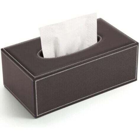 Scatole di fazzoletti rettangolari in pelle PU, distributori di ...