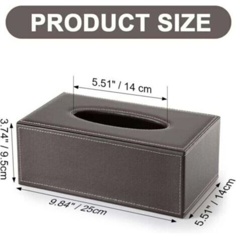 Scatole di fazzoletti rettangolari in pelle PU, distributori di ...