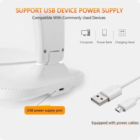 Lámpara De Mesa Led Con Control Táctil Protección Ocular Regulable 3