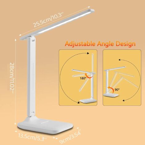 Lámpara De Mesa Led Con Control Táctil Protección Ocular Regulable 3