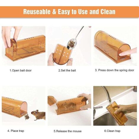 Sensor de captura y liberación para jaula de ratón (4 piezas)