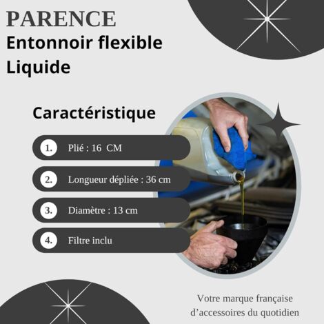 Embudo multiusos grande con filtro y boquilla flexible – Combustible ...