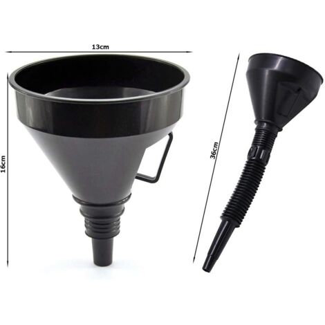 Embudo multiusos grande con filtro y boquilla flexible – Combustible ...