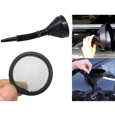 Embudo multiusos grande con filtro y boquilla flexible – Combustible ...