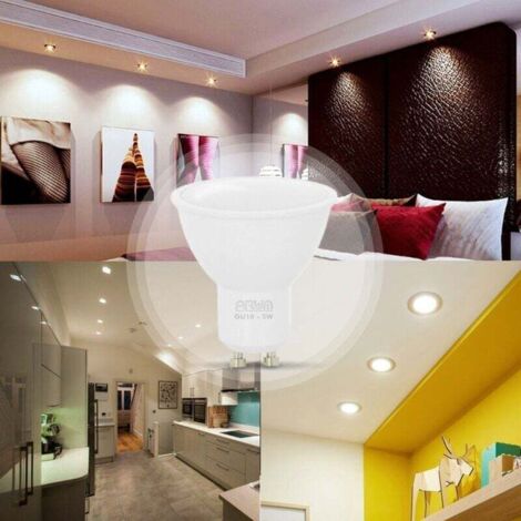 Pack de 10 focos LED GU10 de 7 W (equivalente a 60 W), regulables ...