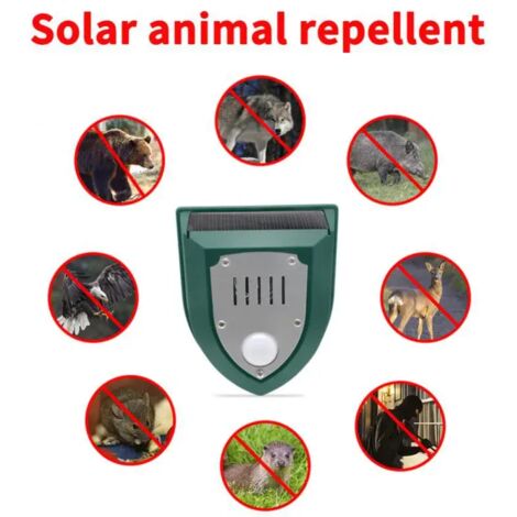 Tierabwehrgerät, solarbetriebener Ultraschall-Tierabwehr